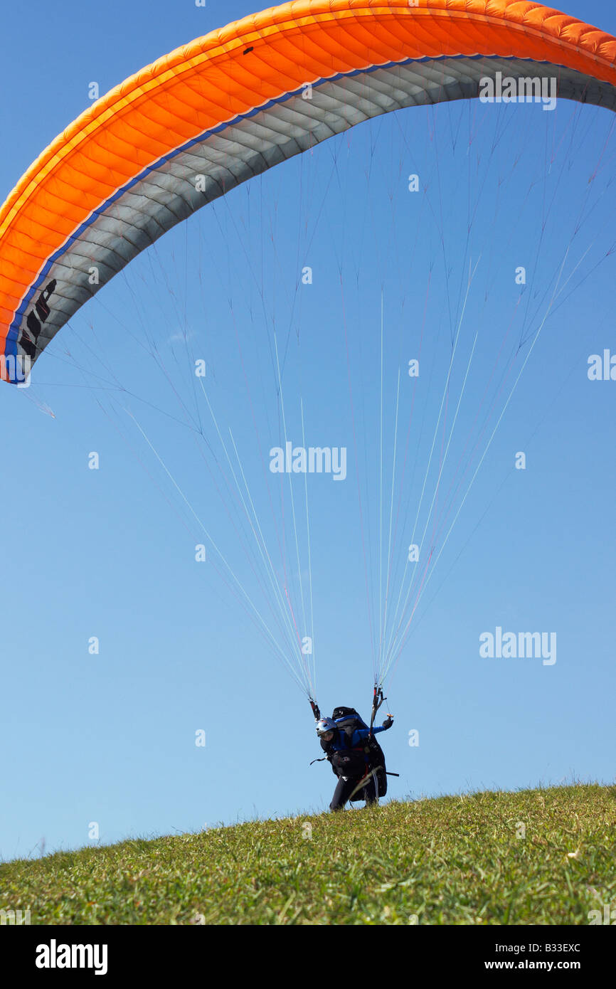 Take off for a paraglider flight Stock Photo - Alamy