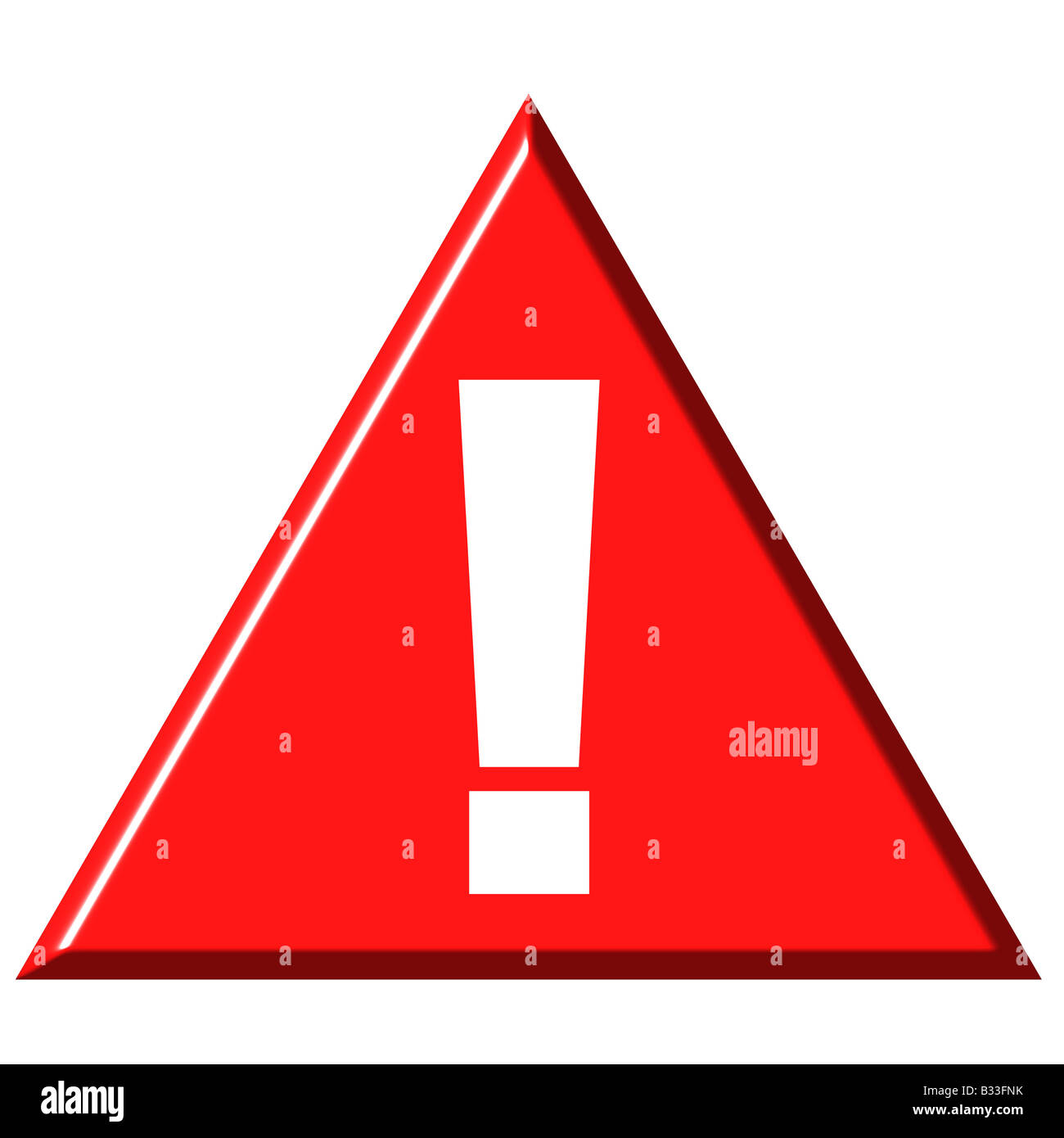 Red triangle exclamation mark Cut Out Stock Images & Pictures - Alamy