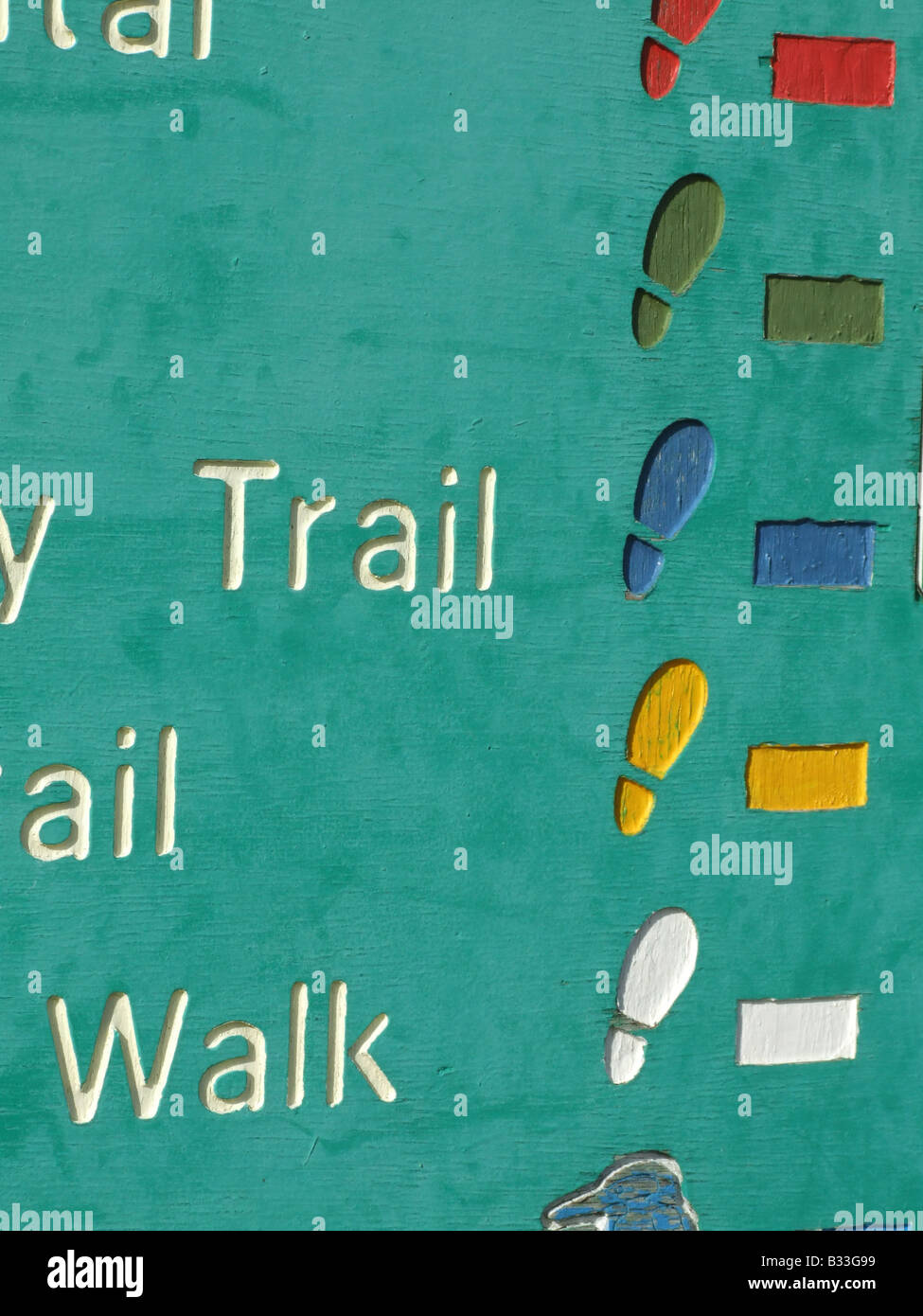 Colour coded trail hi-res stock photography and images - Alamy