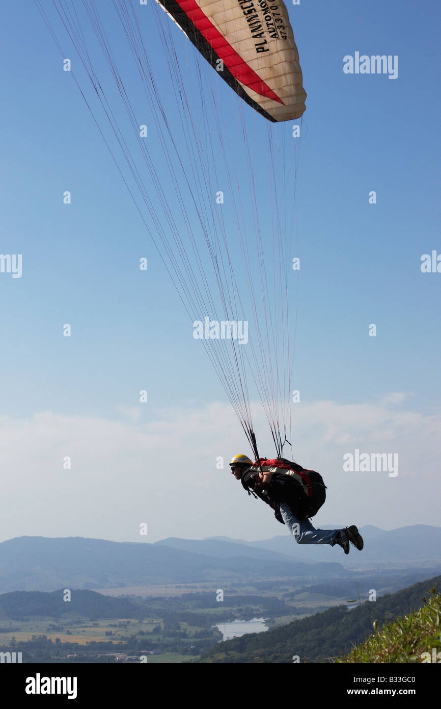 Take off for a paraglider flight Stock Photo - Alamy