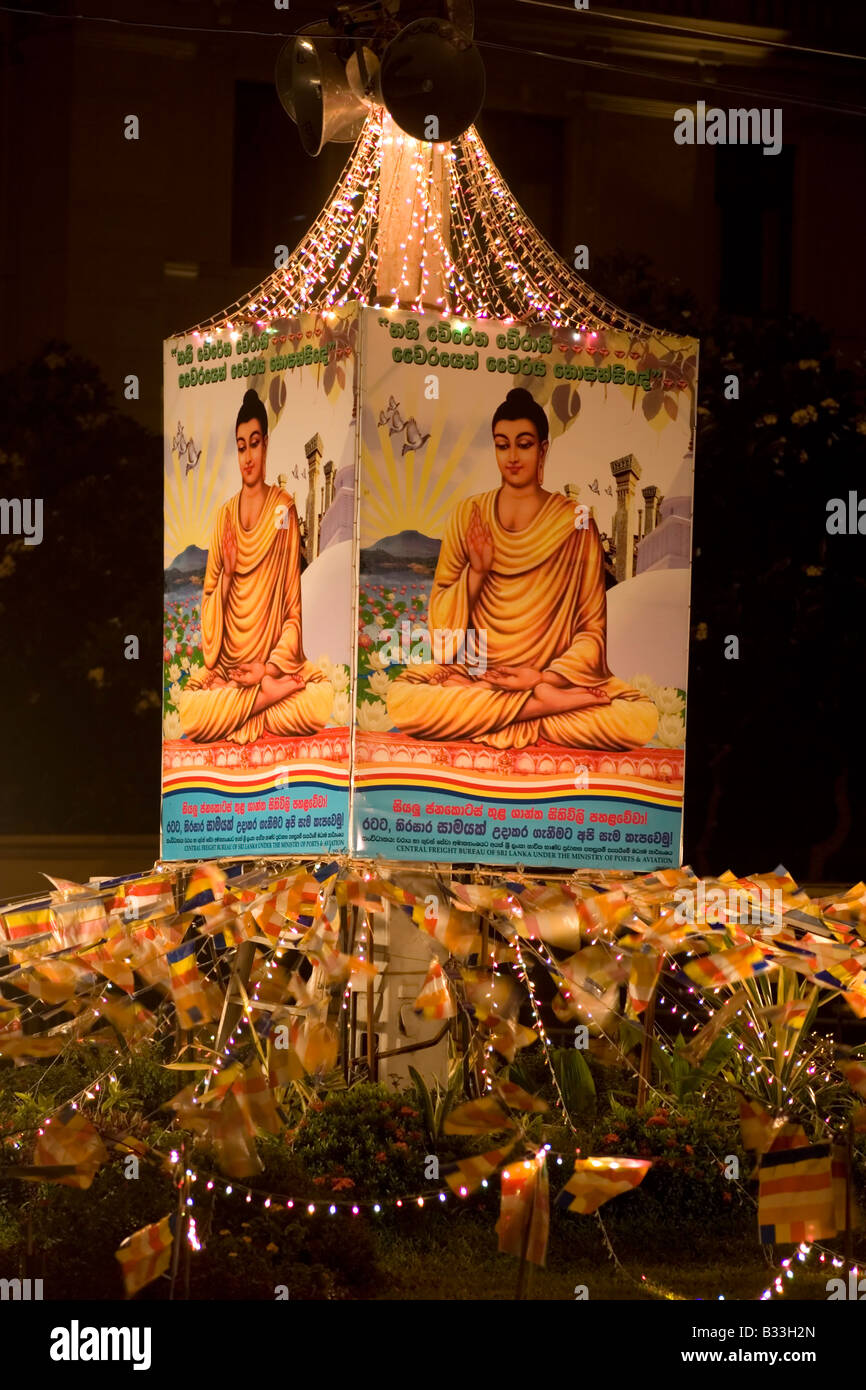The lights and lanterns signify the celebration of vesak - the birth ...