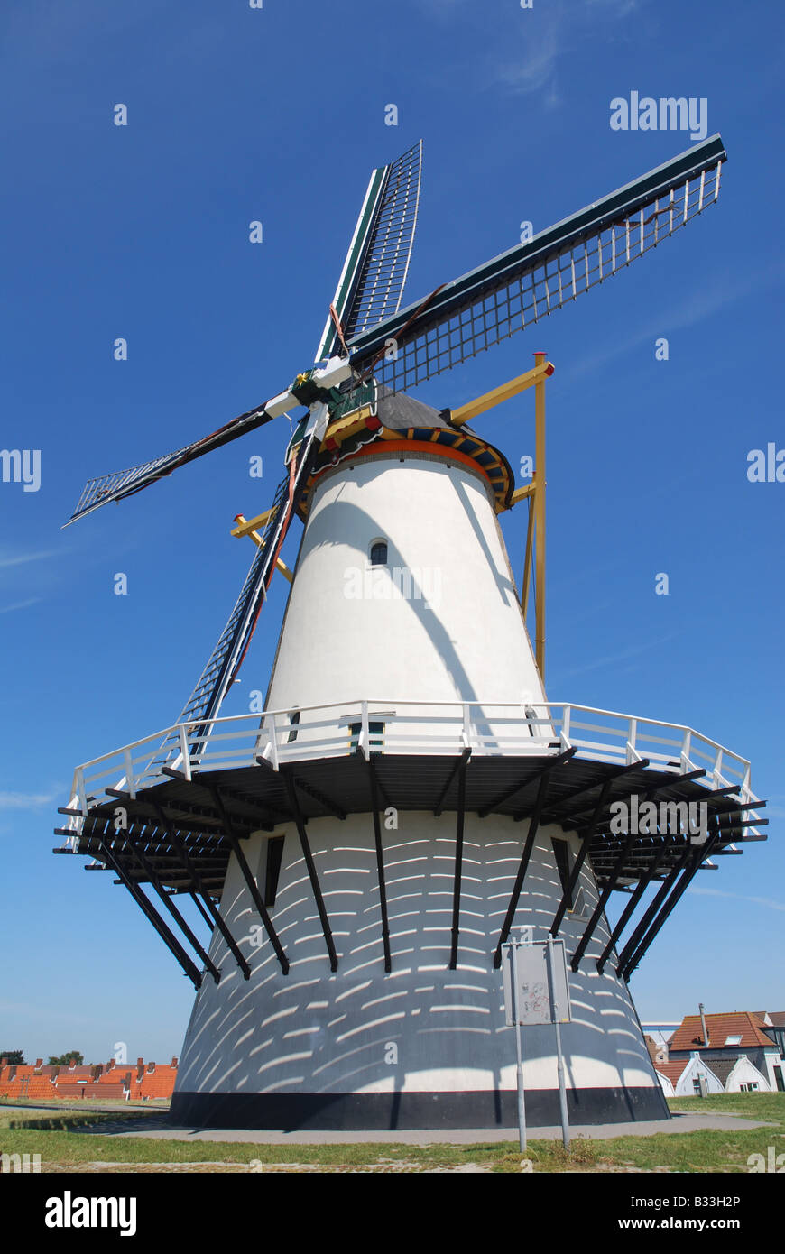 windmill Vlissingen Walcheren Zeeland Netherlands Stock Photo - Alamy