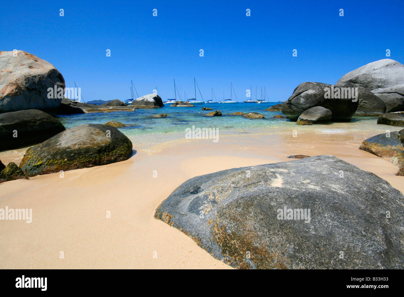 The Baths at Virgin Gorda near Tortola in the British Virgin Islands in ...