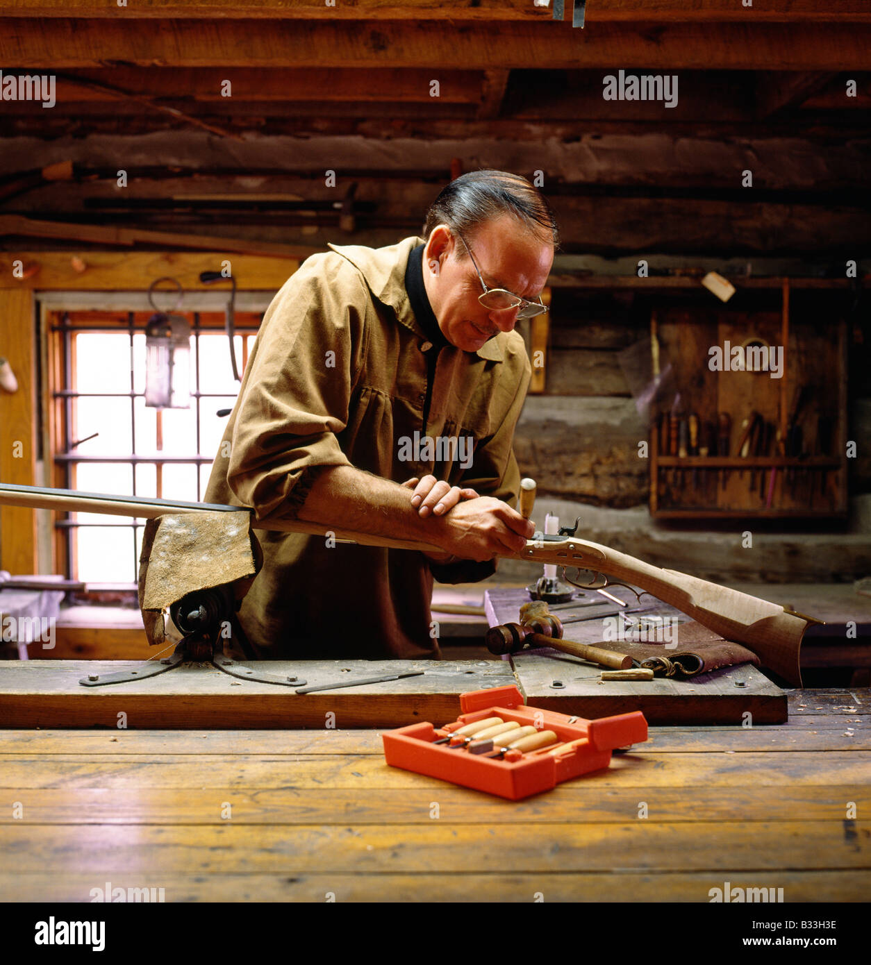 Gunsmith, Old Bedford Village, Bedford, Pennsylvania Stock Photo - Alamy