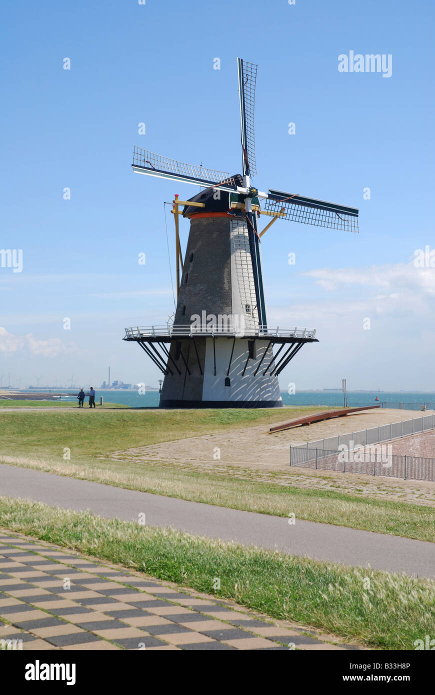 windmill Vlissingen Walcheren Zeeland Netherlands Stock Photo - Alamy