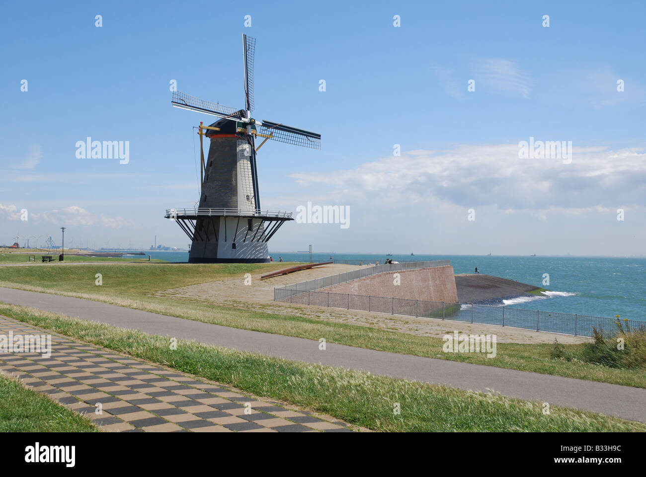 windmill Vlissingen Walcheren Zeeland Netherlands Stock Photo - Alamy