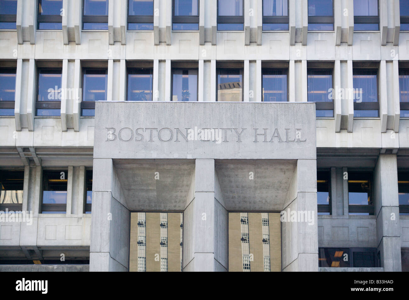Exterior of Boston City Hall Boston Massachusetts Stock Photo - Alamy