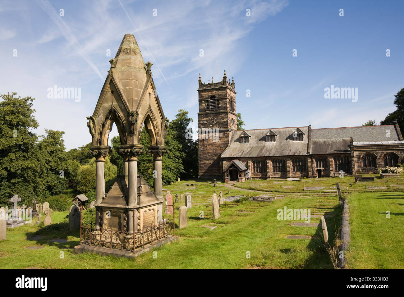 UK Cheshire Knutsford Rostherne Village St Marys Church Simpson family ...