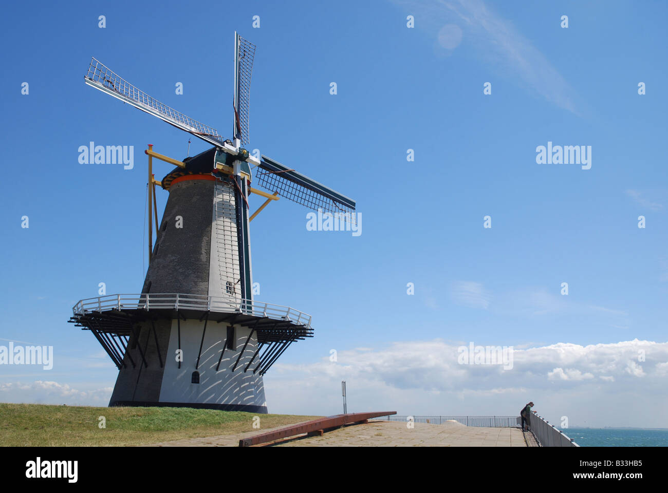 windmill Vlissingen Walcheren Zeeland Netherlands Stock Photo - Alamy