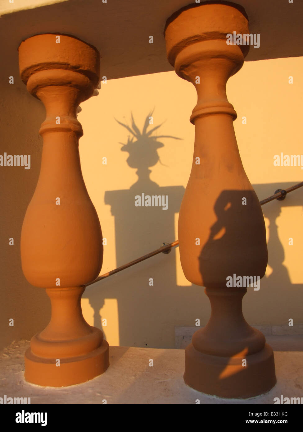 plant shadow on house in athens greece Stock Photo - Alamy