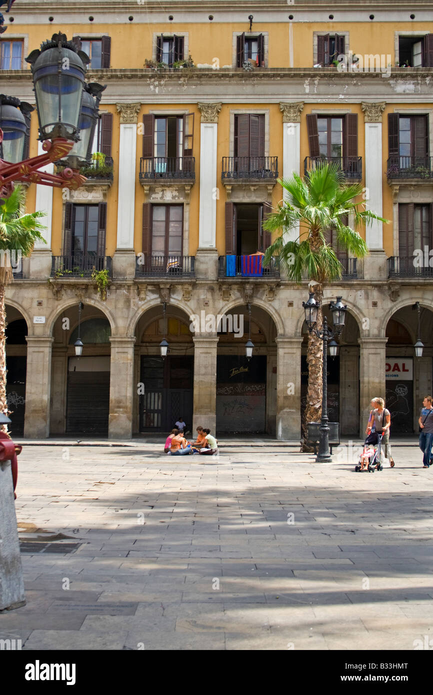 placa reial barcelona Stock Photo - Alamy