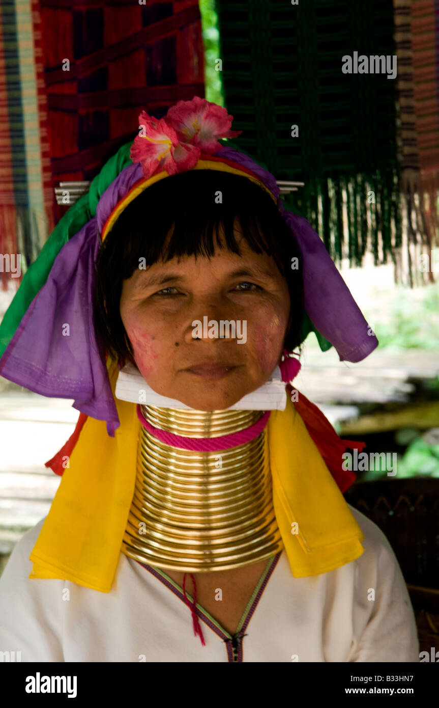 Tribe tradition for a long neck hi-res stock photography and images - Alamy