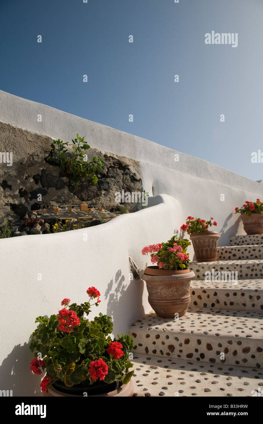 Typical mediterranean walkway with plants hi-res stock photography and ...