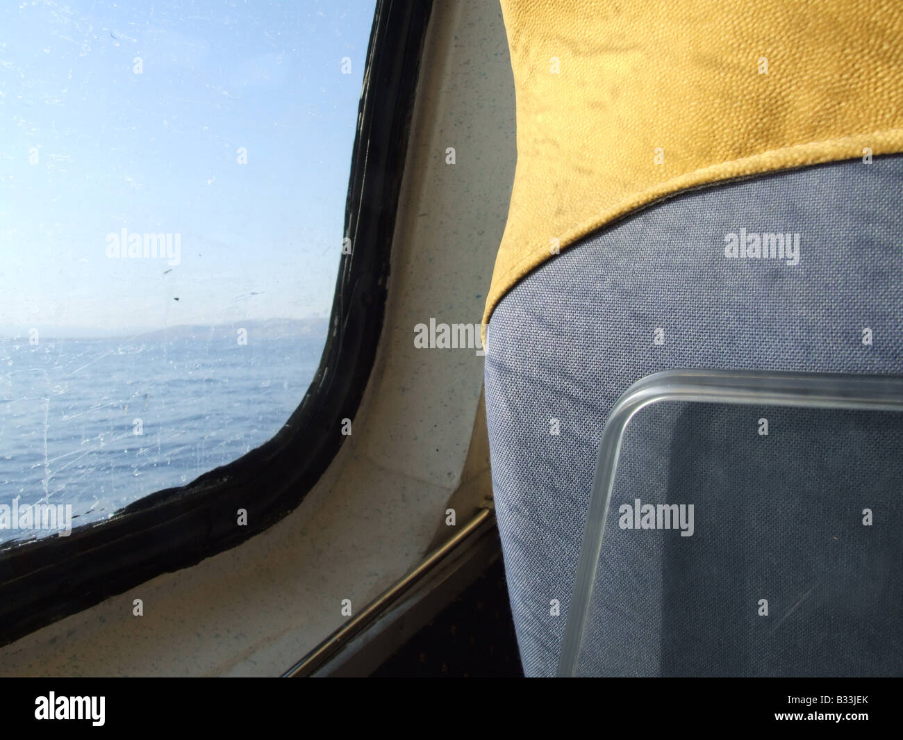 sea view from inside ferry boat Stock Photo - Alamy