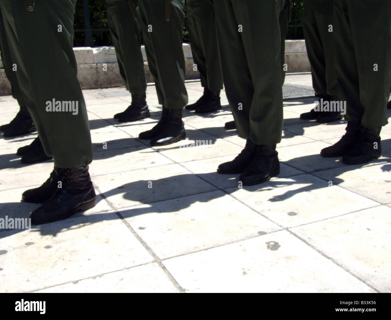 Feet marching close up hi-res stock photography and images - Alamy