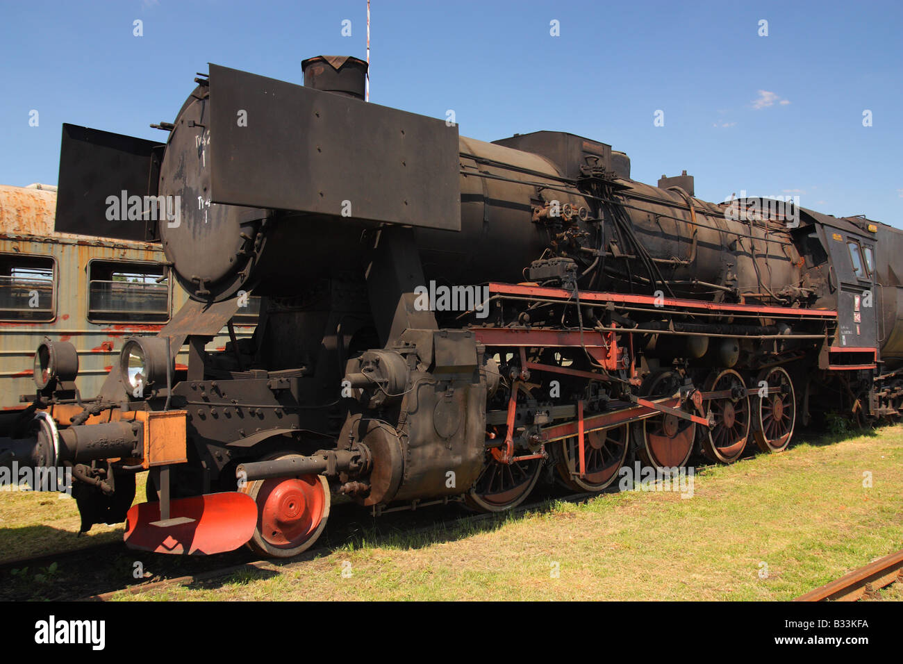 Old steam engine locomotive Stock Photo - Alamy