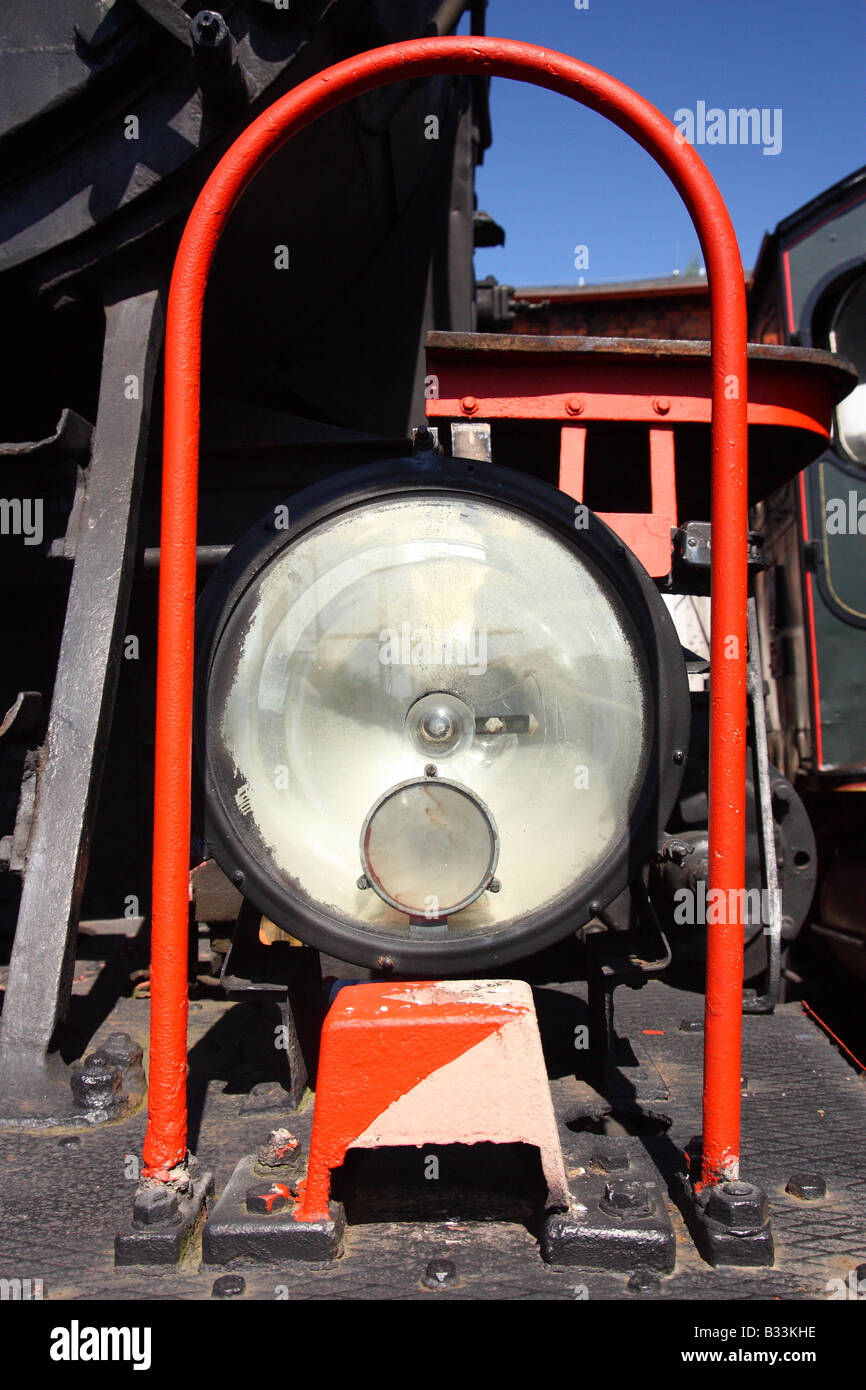 Old Steam engine's reflector Stock Photo - Alamy