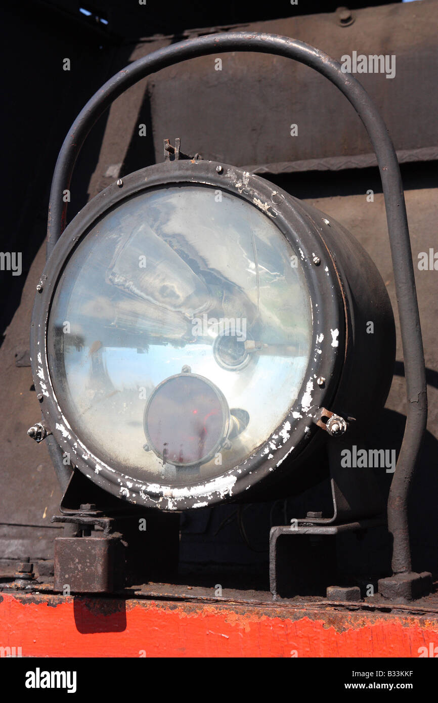 Old Steam engine reflector Stock Photo - Alamy