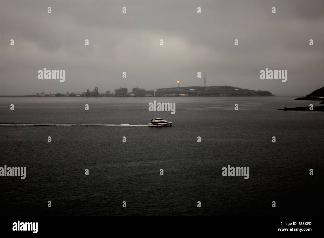 The Snohvit Oil and Gas facility in Hammerfest Stock Photo - Alamy