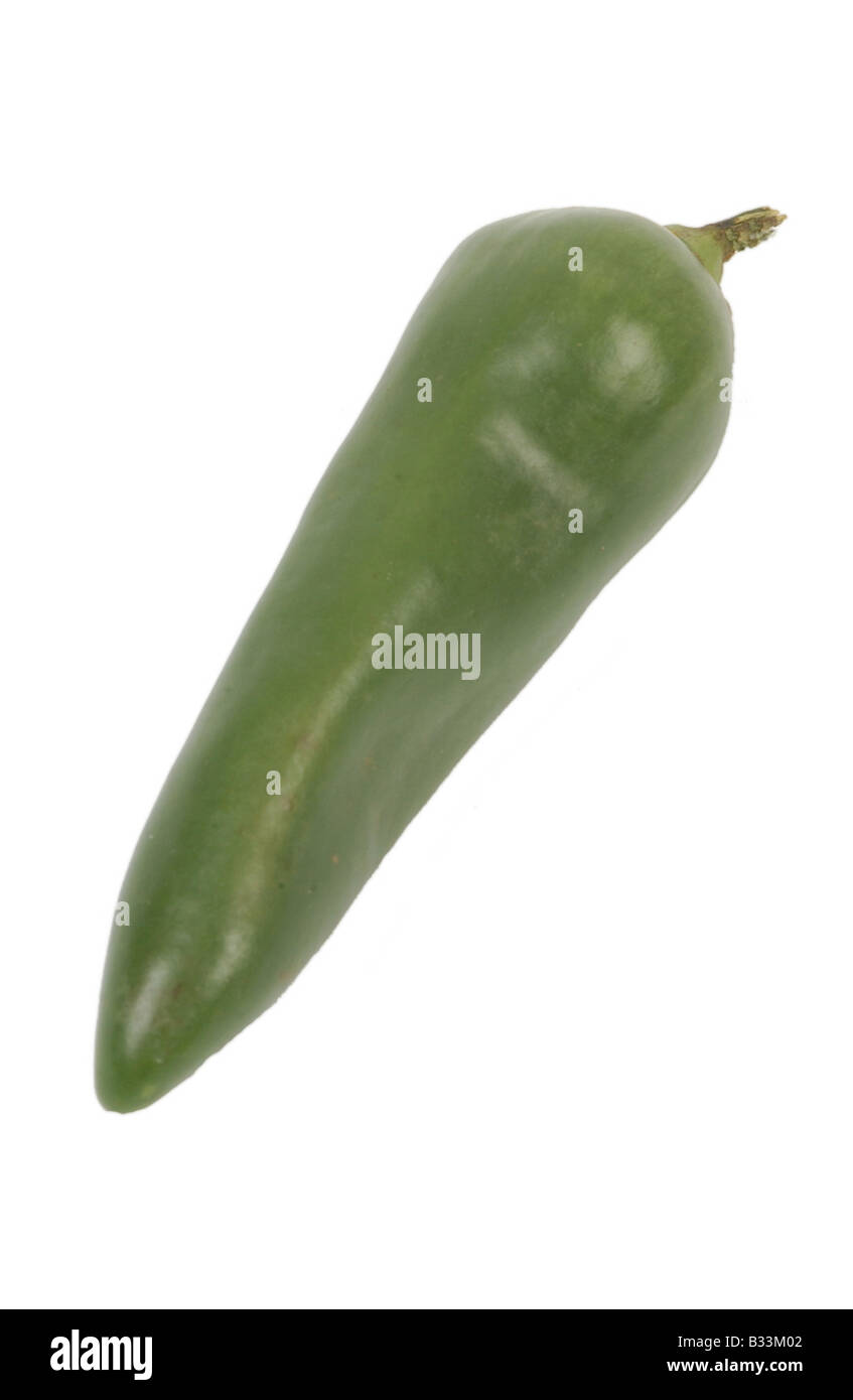 cut out of a green chilli pepper Stock Photo - Alamy