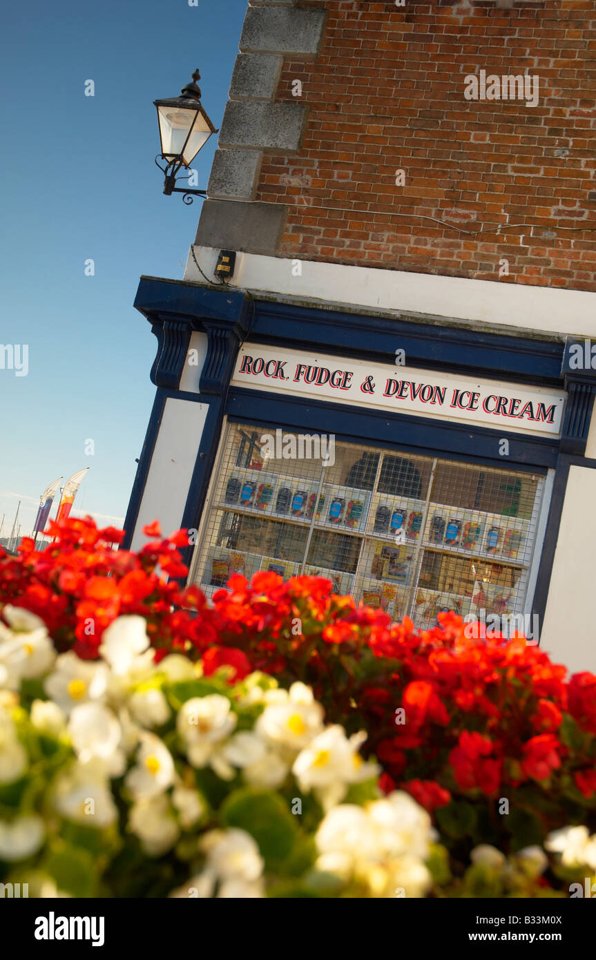 A traditional sweet shop on the Barbican selling Devonshire fudge ice ...