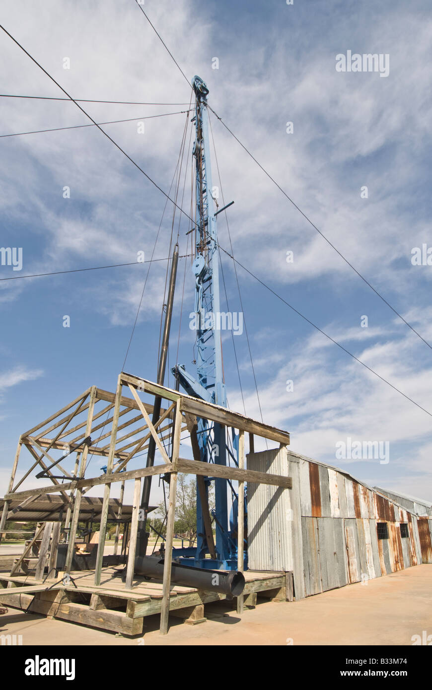 Texas Midland Permian Basin Petroleum Museum antique oil drilling rig ...