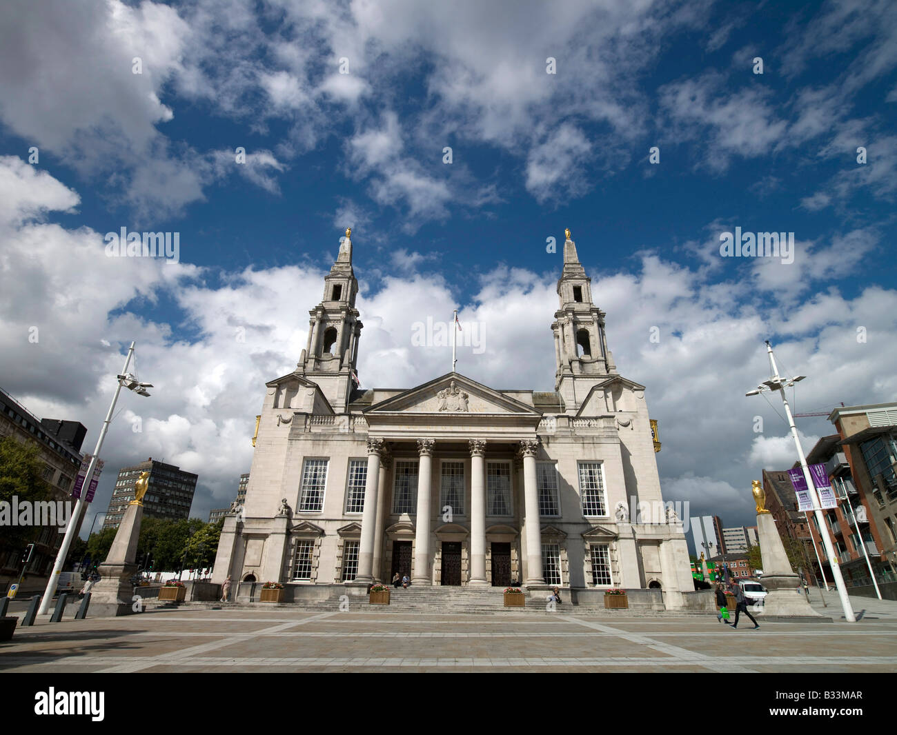 Leeds Civic Hall, Millenium Square, Leeds City Centre, Northern England ...