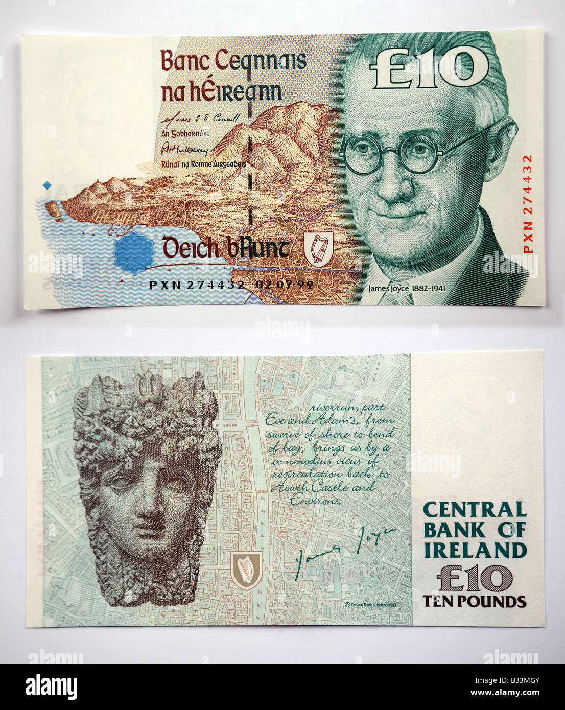 Irish old banknote hi-res stock photography and images - Alamy