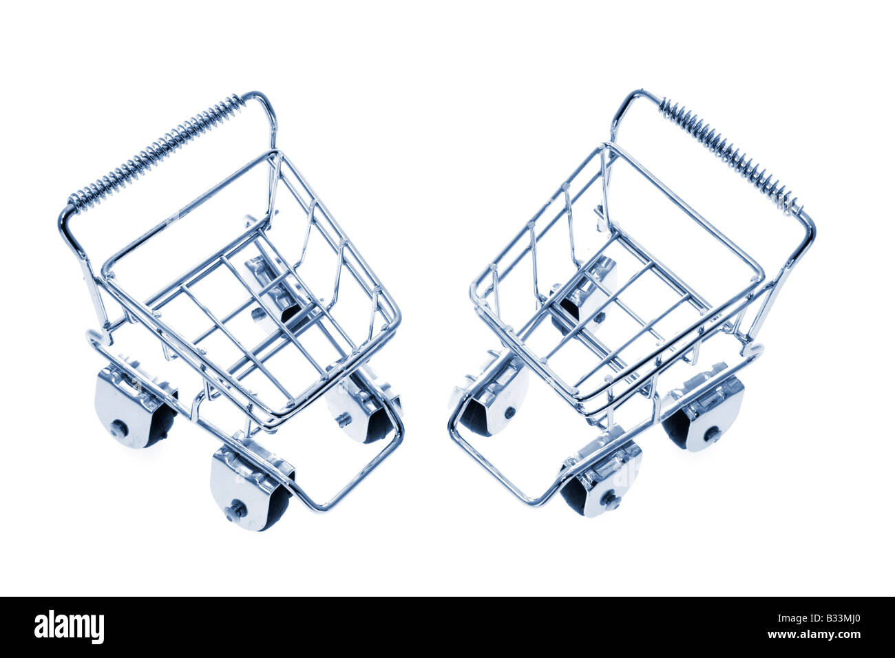 Miniature Shopping Trolleys Stock Photo - Alamy