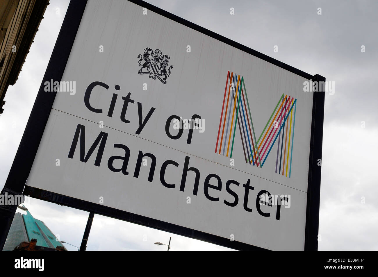 city of manchester sign street peter saville design M travel tourism ...