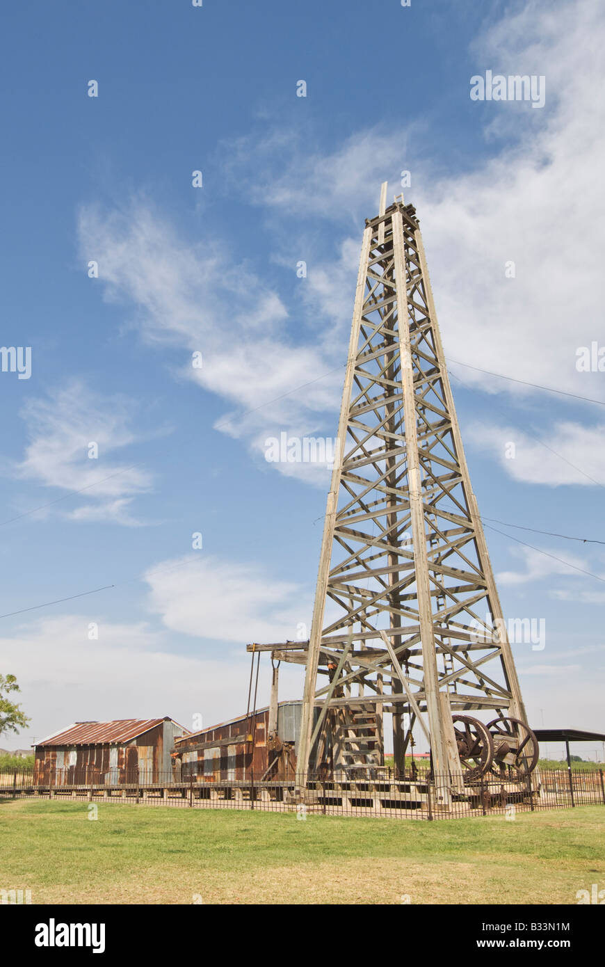 Texas Midland Permian Basin Petroleum Museum antique oil drilling rig ...
