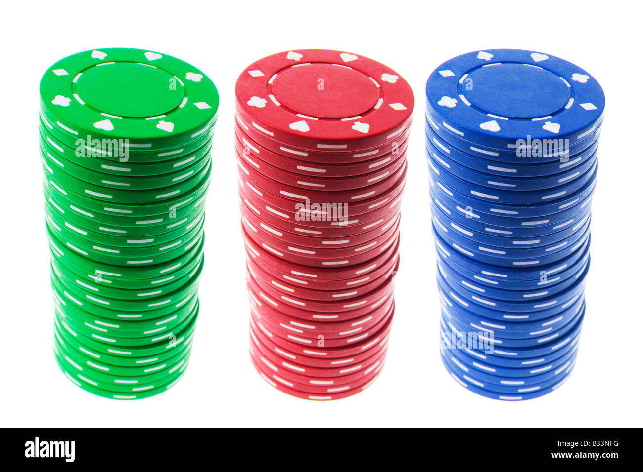 Stacks of Poker Chips Stock Photo - Alamy