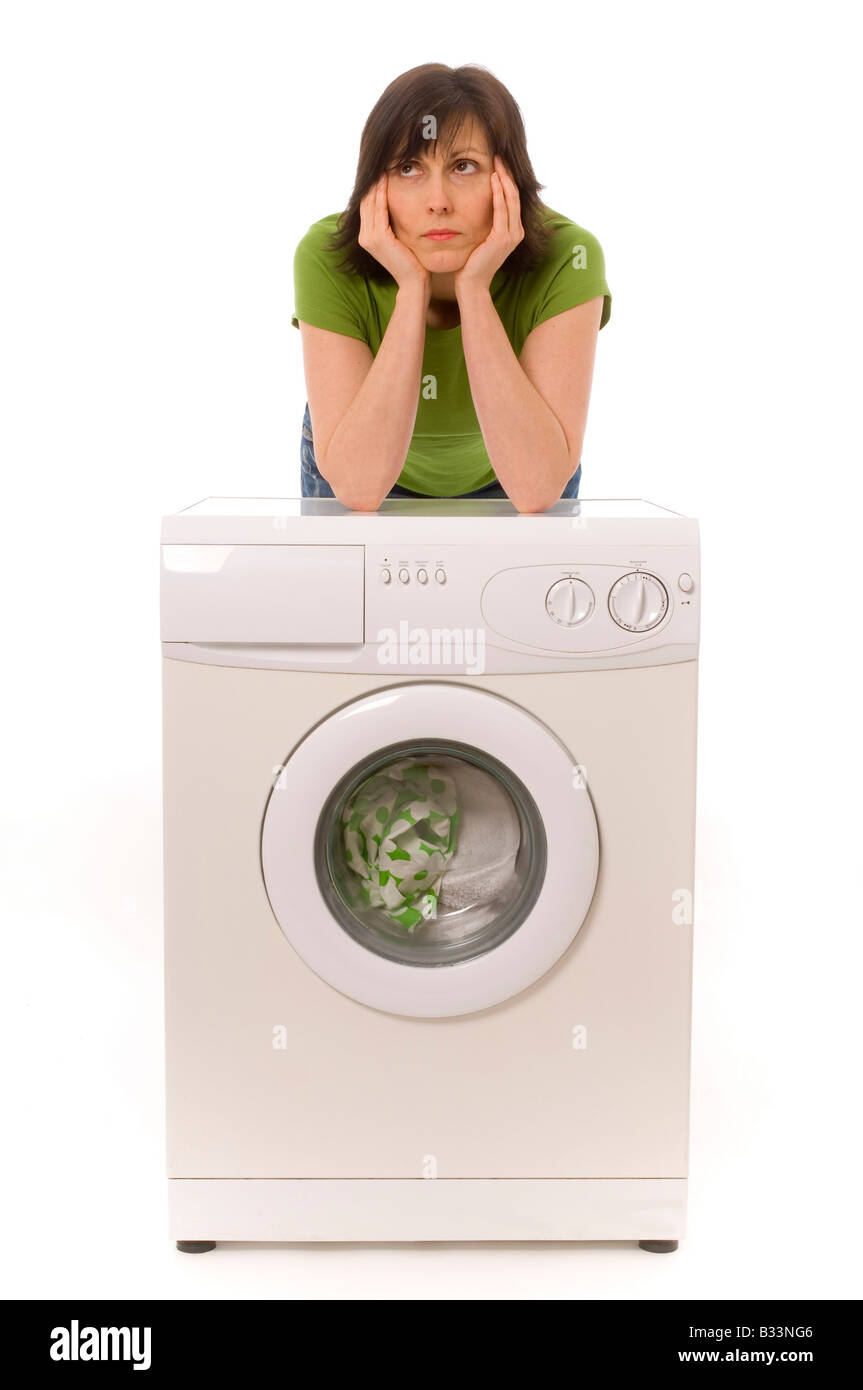 Woman With Washing Machine High Resolution Stock Photography and Images ...