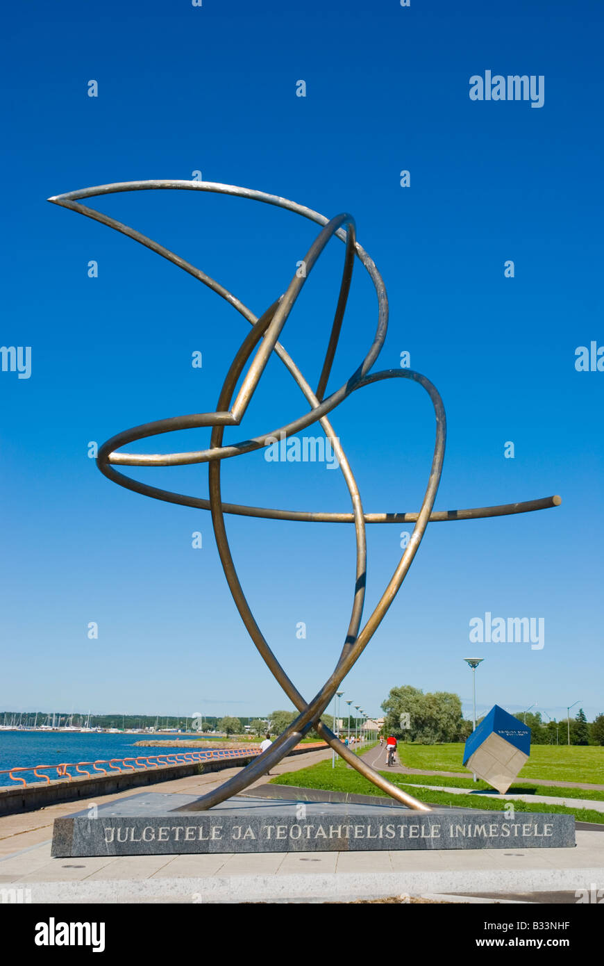 Artwork in the memory of aeronaut Charles Leroux in Tallinn Estonia ...