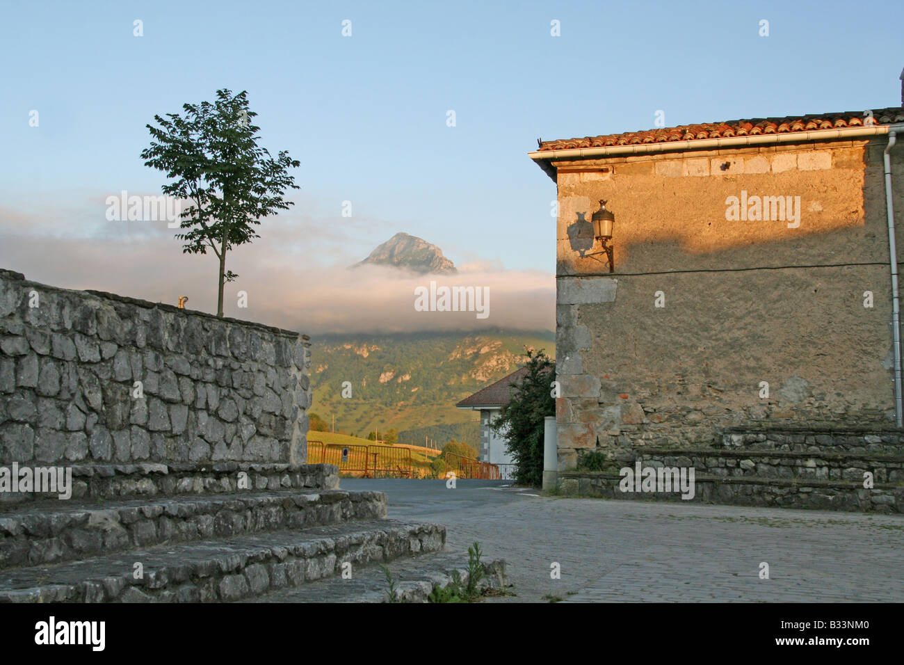 The Basque Region Spain - view of Mount Txindoki 2 Stock Photo - Alamy