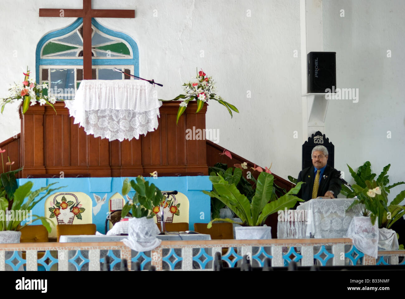 rarotonga cook islands arorongi cook islands christian church Stock ...