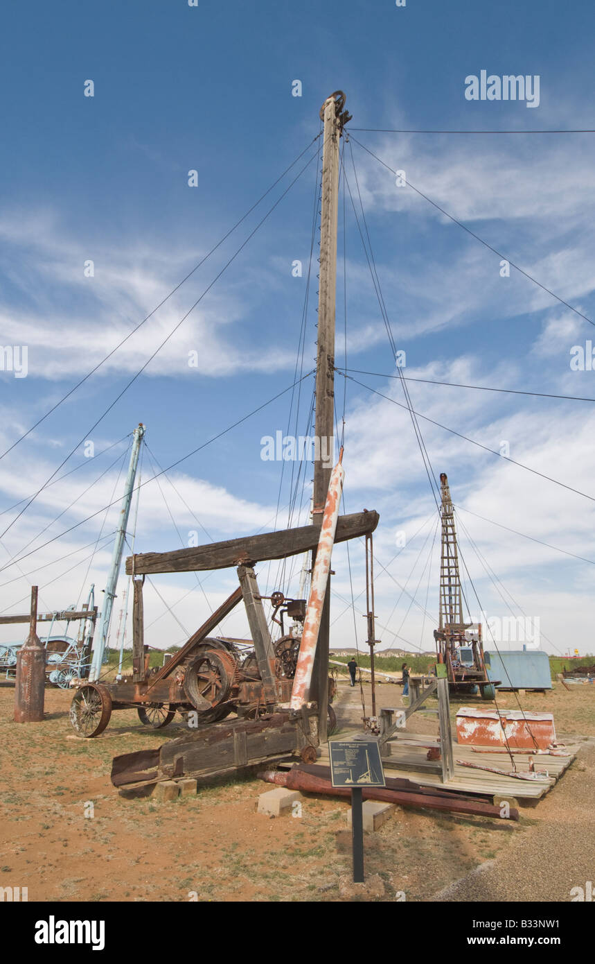 Texas Midland Permian Basin Petroleum Museum antique oil drilling rig ...