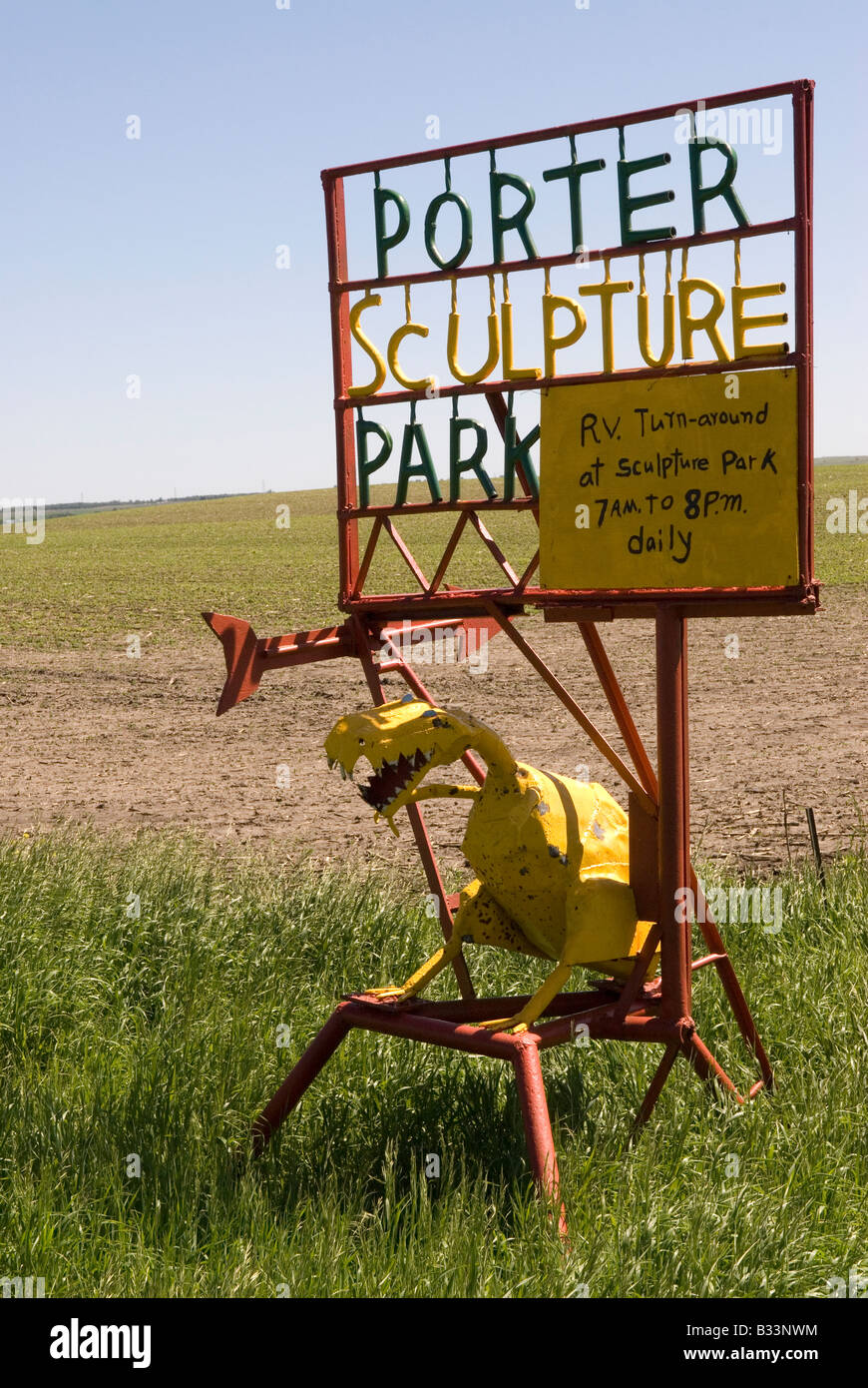 Porter Sculpture Park, Montrose, SD USA Stock Photo - Alamy