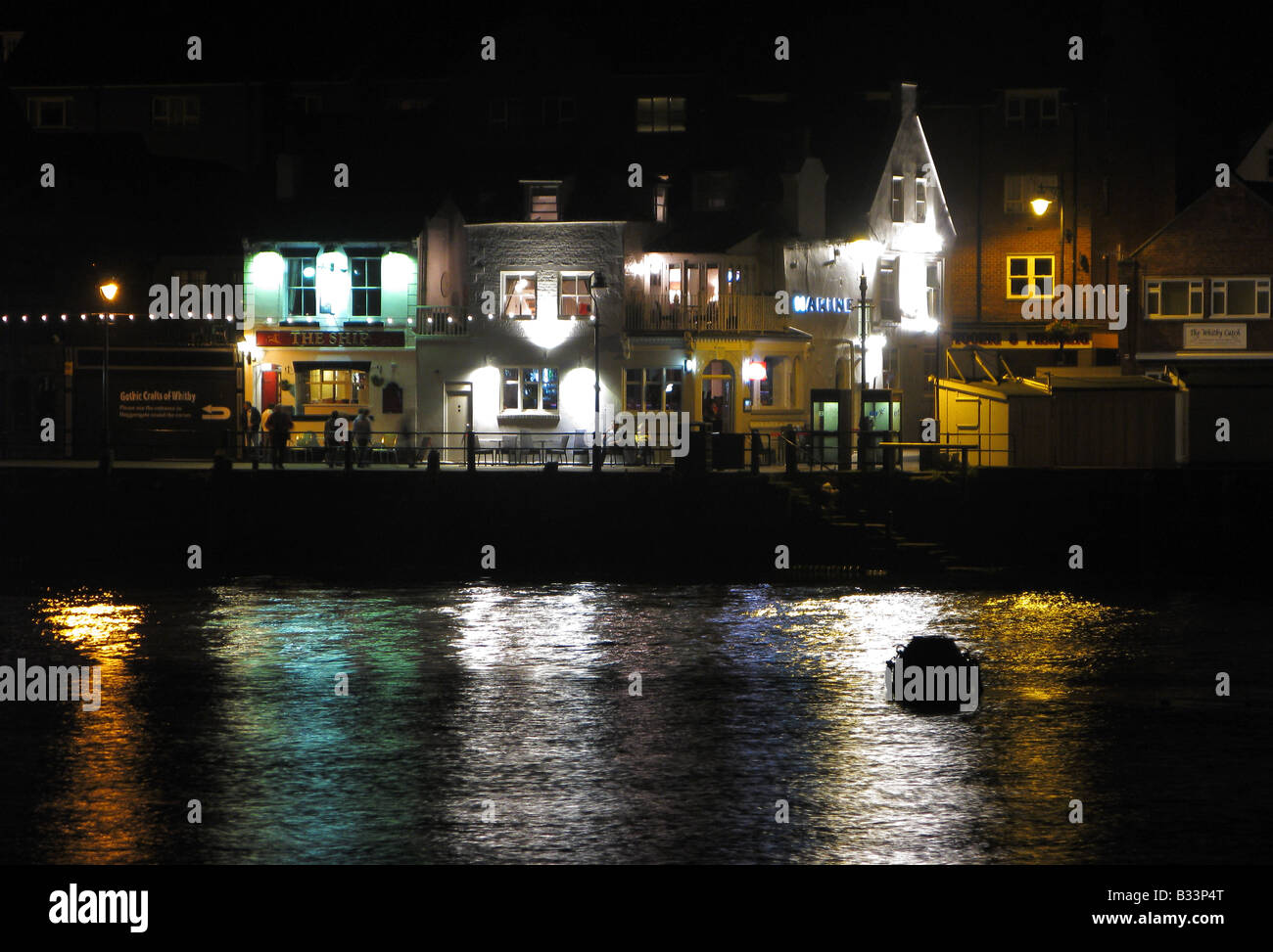 Whitby town by night hi-res stock photography and images - Alamy