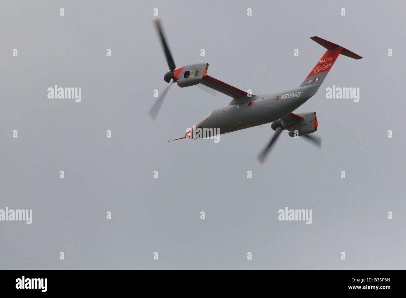 Bell Agusta BA-609 Tilt Rotor Farnborough Air Show 2008 Stock Photo - Alamy