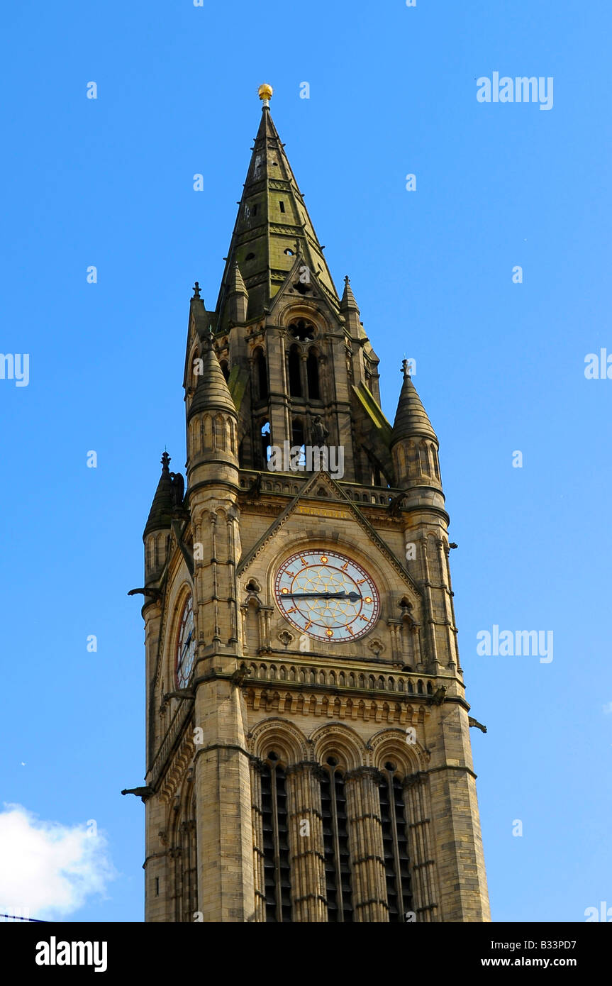 manchester town hall blue sky summer government politics building ...