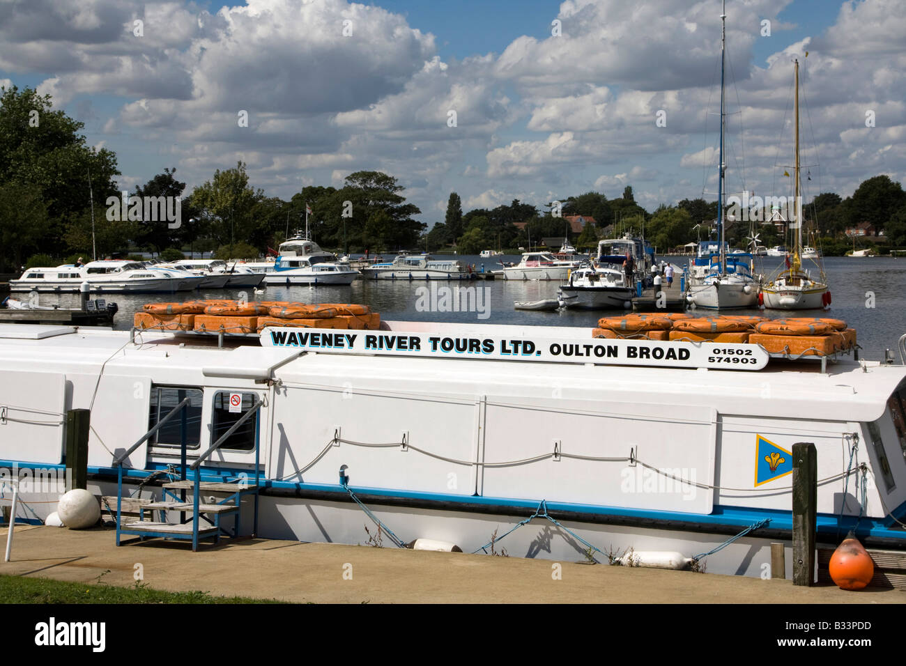 Oulton Broad part of the norfolk broads suffolk east anglia england uk ...