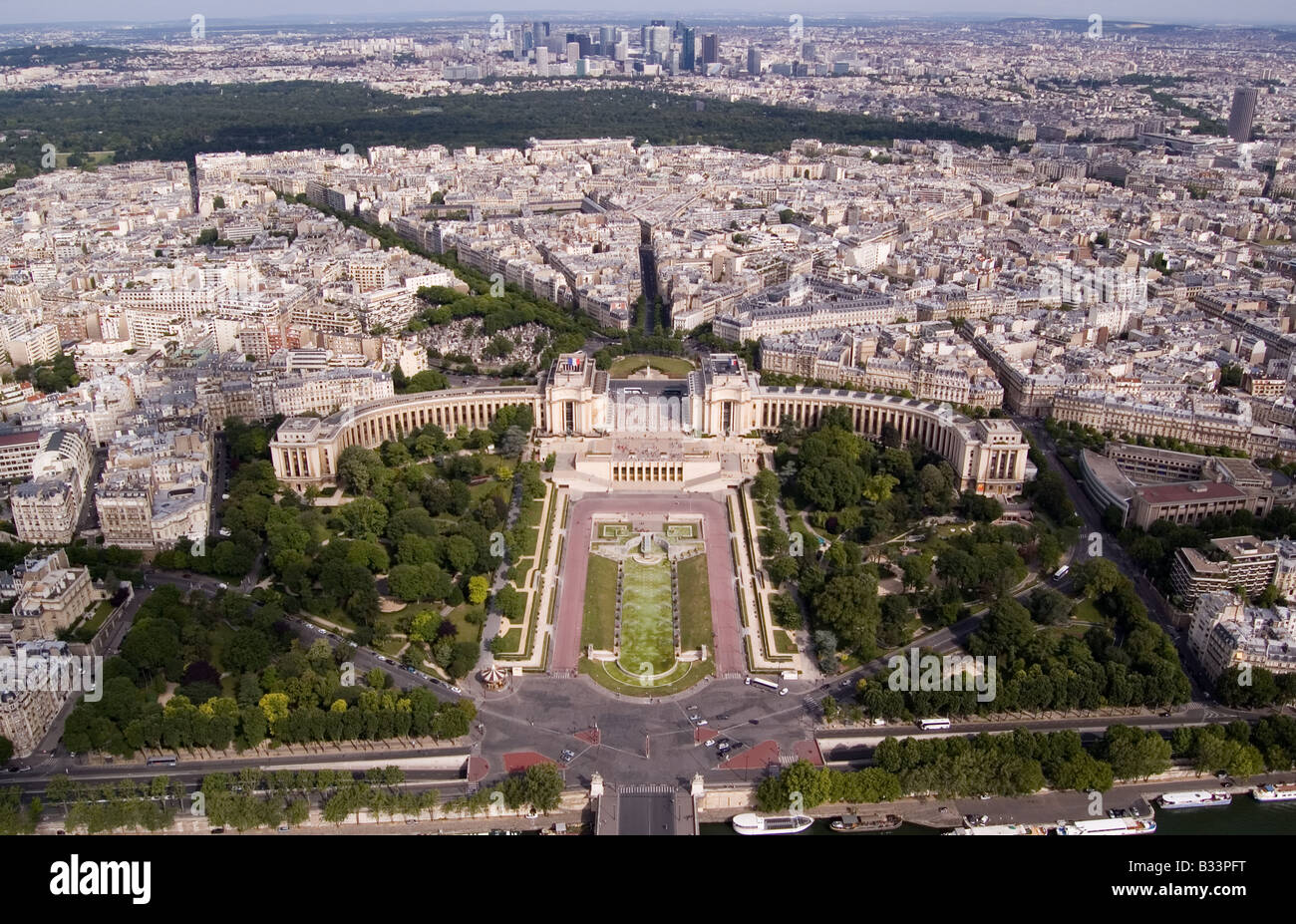 PARIS FROM THE EIFFEL TOWER Stock Photo - Alamy