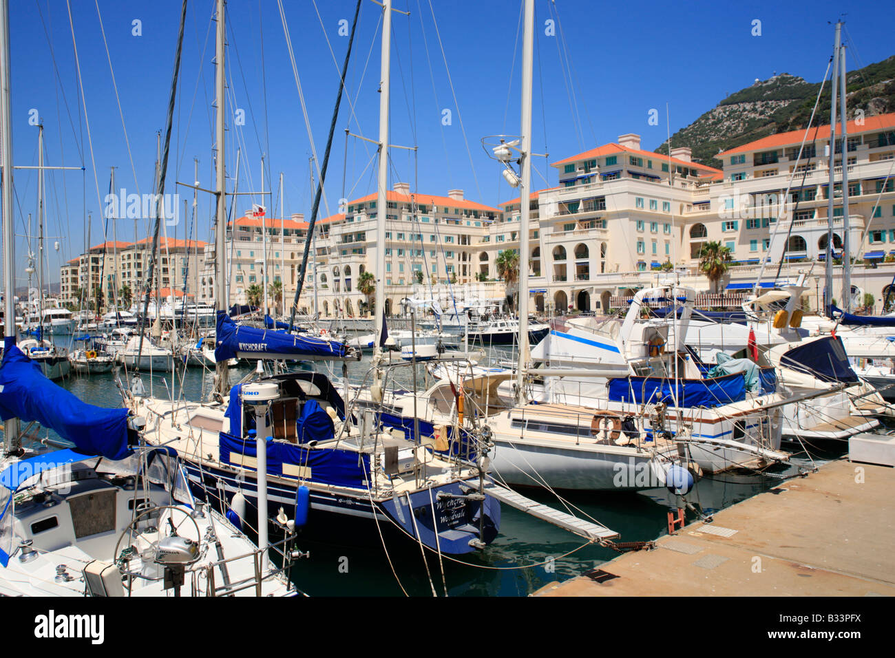 marina of Gibraltar Stock Photo - Alamy