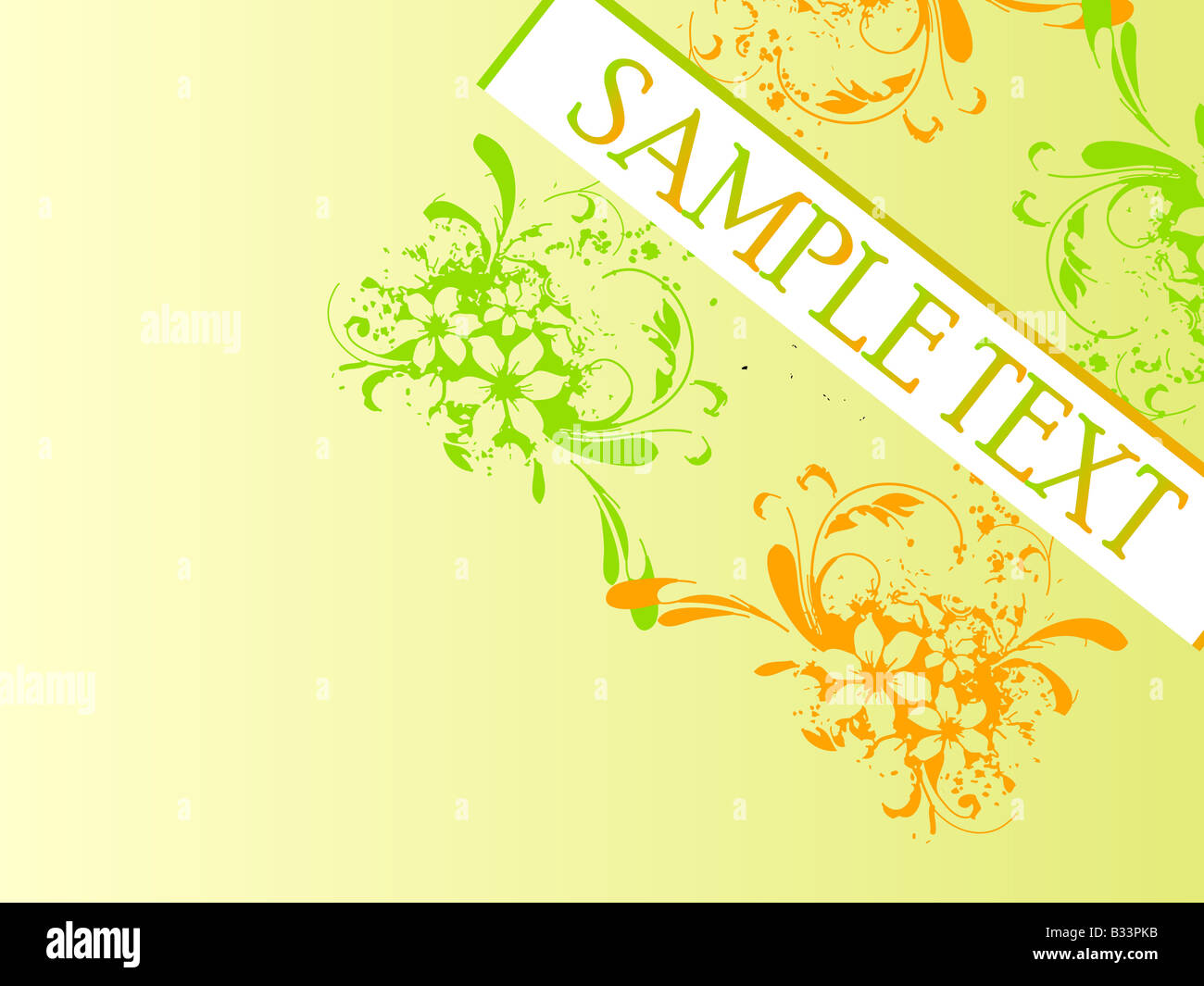floral sample text Stock Photo - Alamy