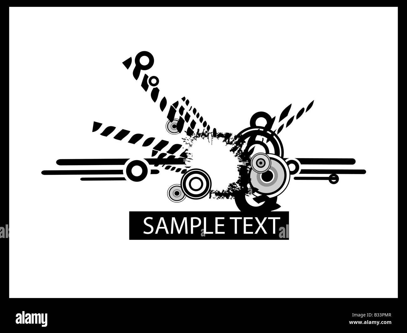 gungy sample text with stripes Stock Photo - Alamy