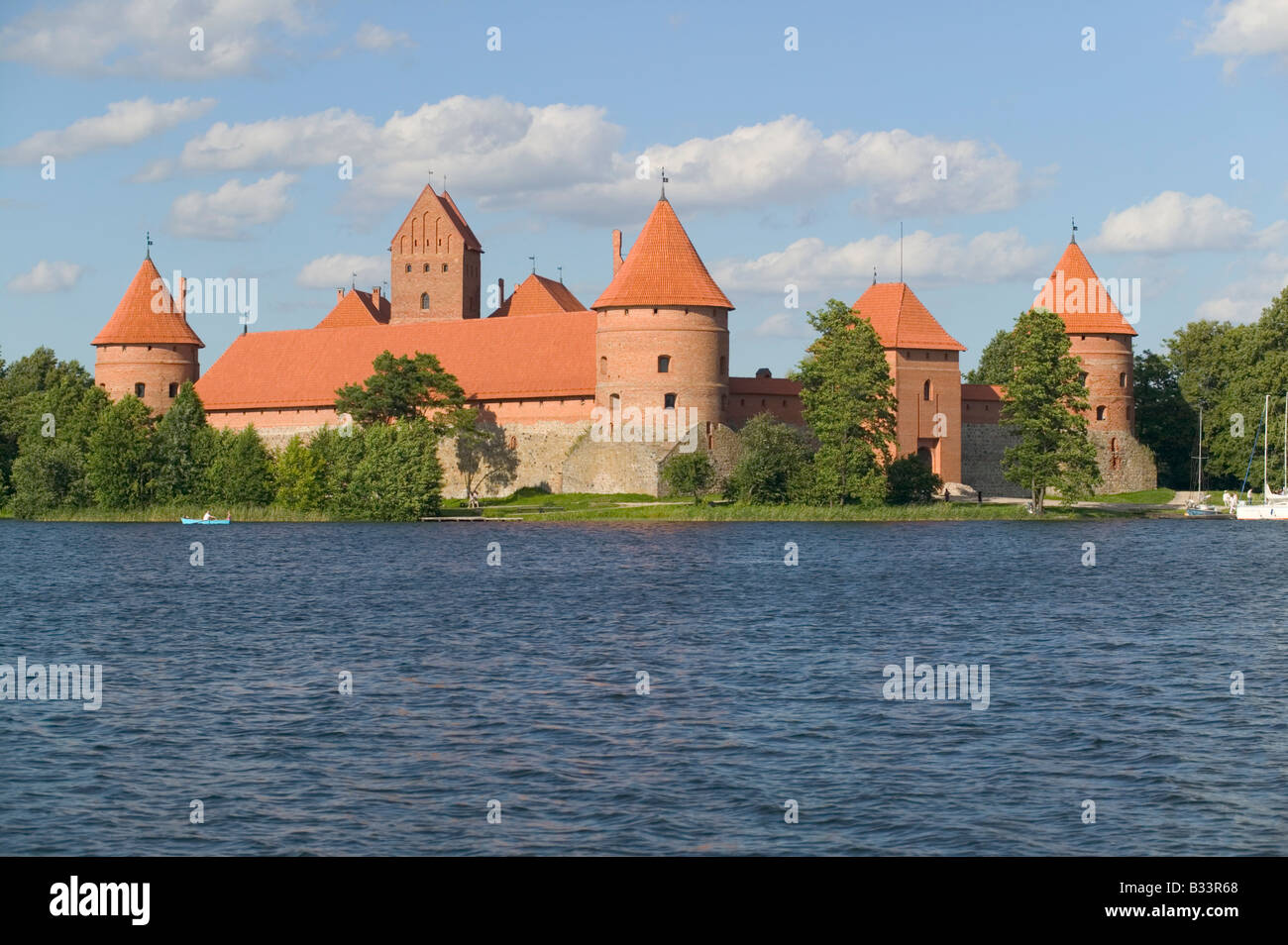 Island Castle on Lake Galve an iconic view of Lithuania Trakai nr ...