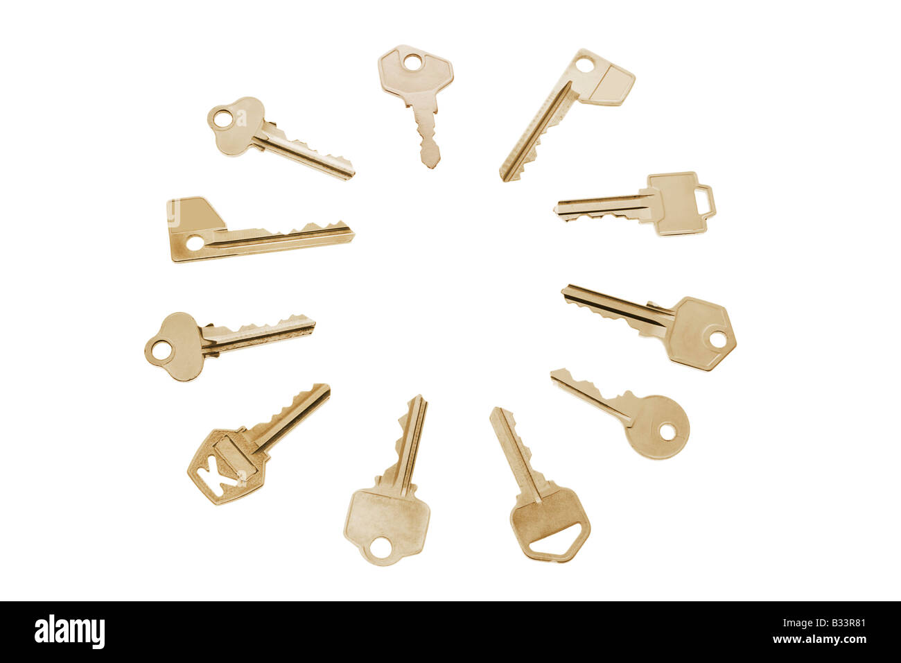 Arrangement of Keys Stock Photo - Alamy