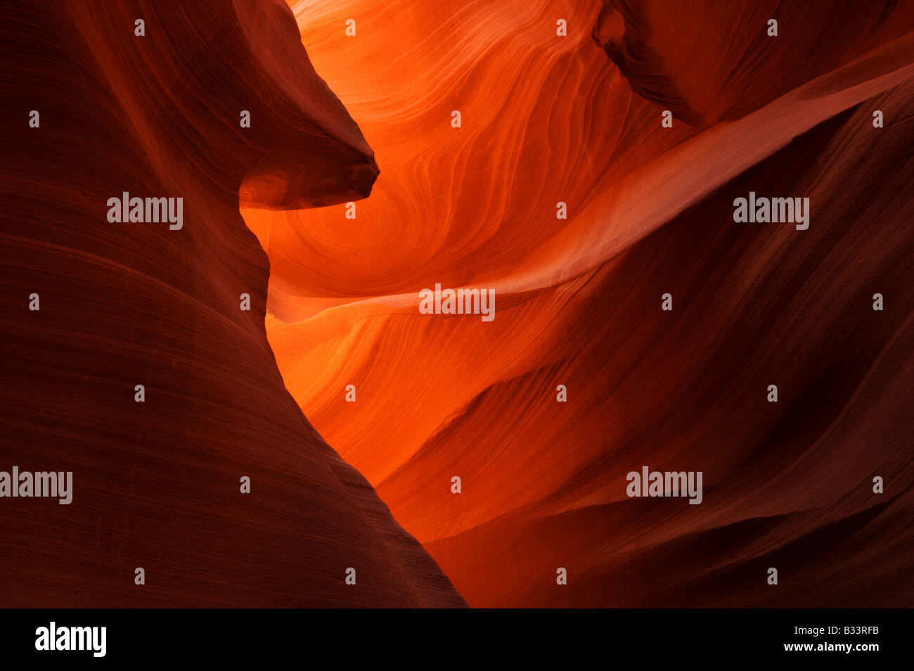 Sandstone waves in Antelope Canyon Navajo Tribal Park Arizona Stock ...