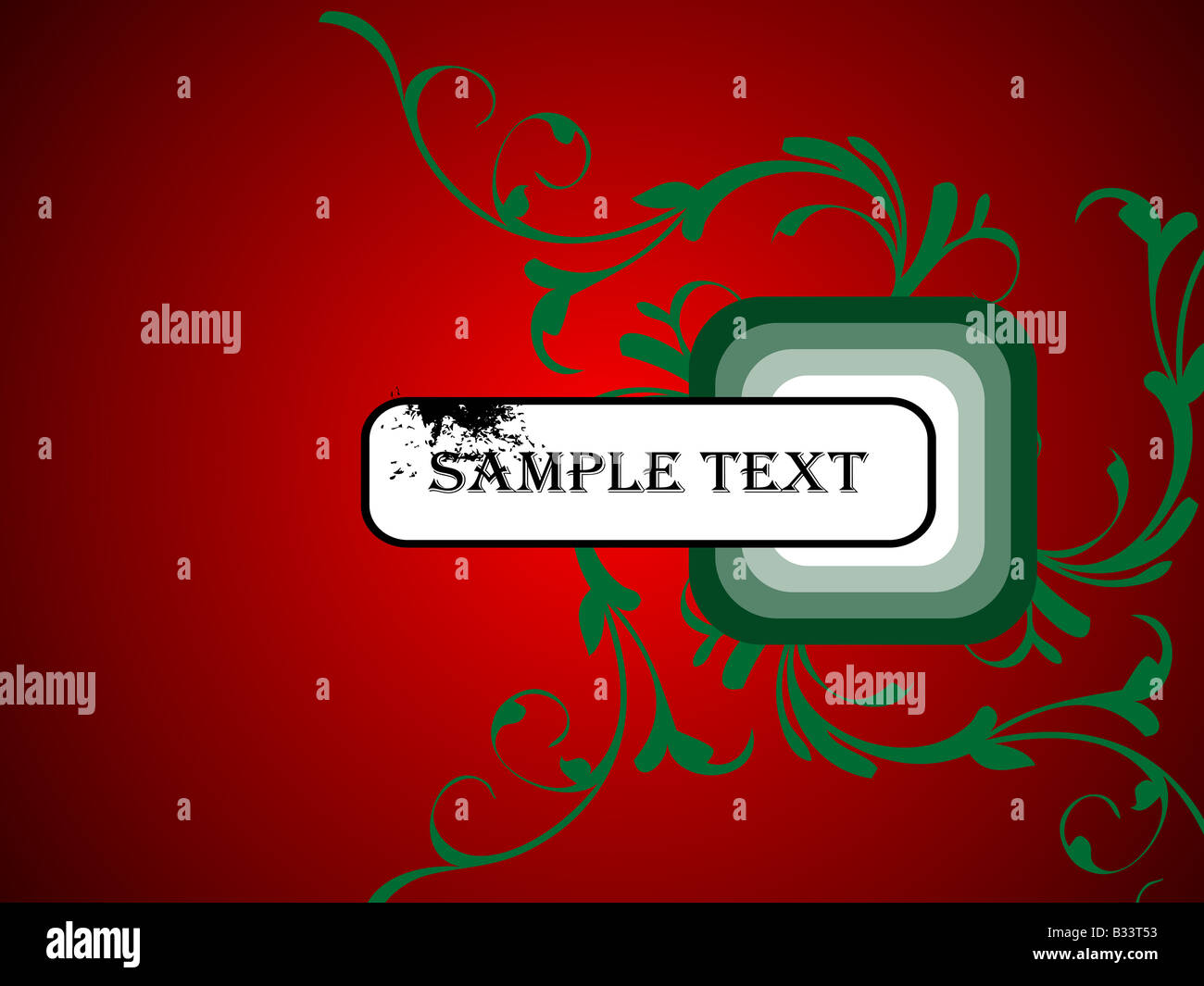 sample text with floral Stock Photo - Alamy